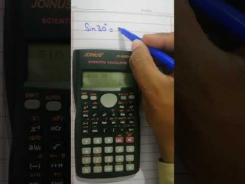 sin30° value || how to find sin30° value by scientific Calculator