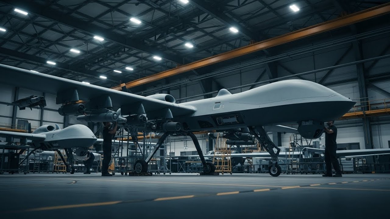 How Military Drones Are Assembled | Inside the $50 Million Reaper UAV Factory (Full Process)