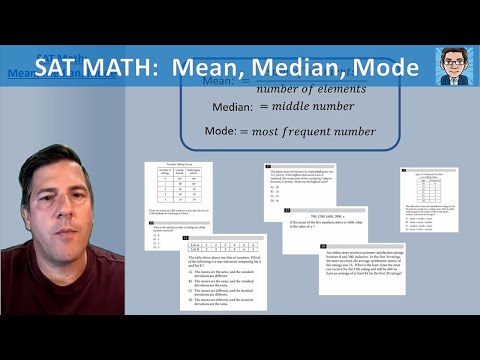 SAT Math: Mean Median Mode
