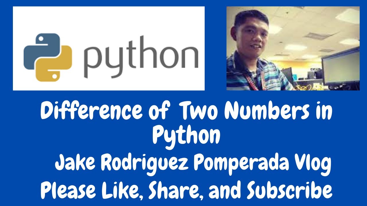 Difference of two Numbers in Python