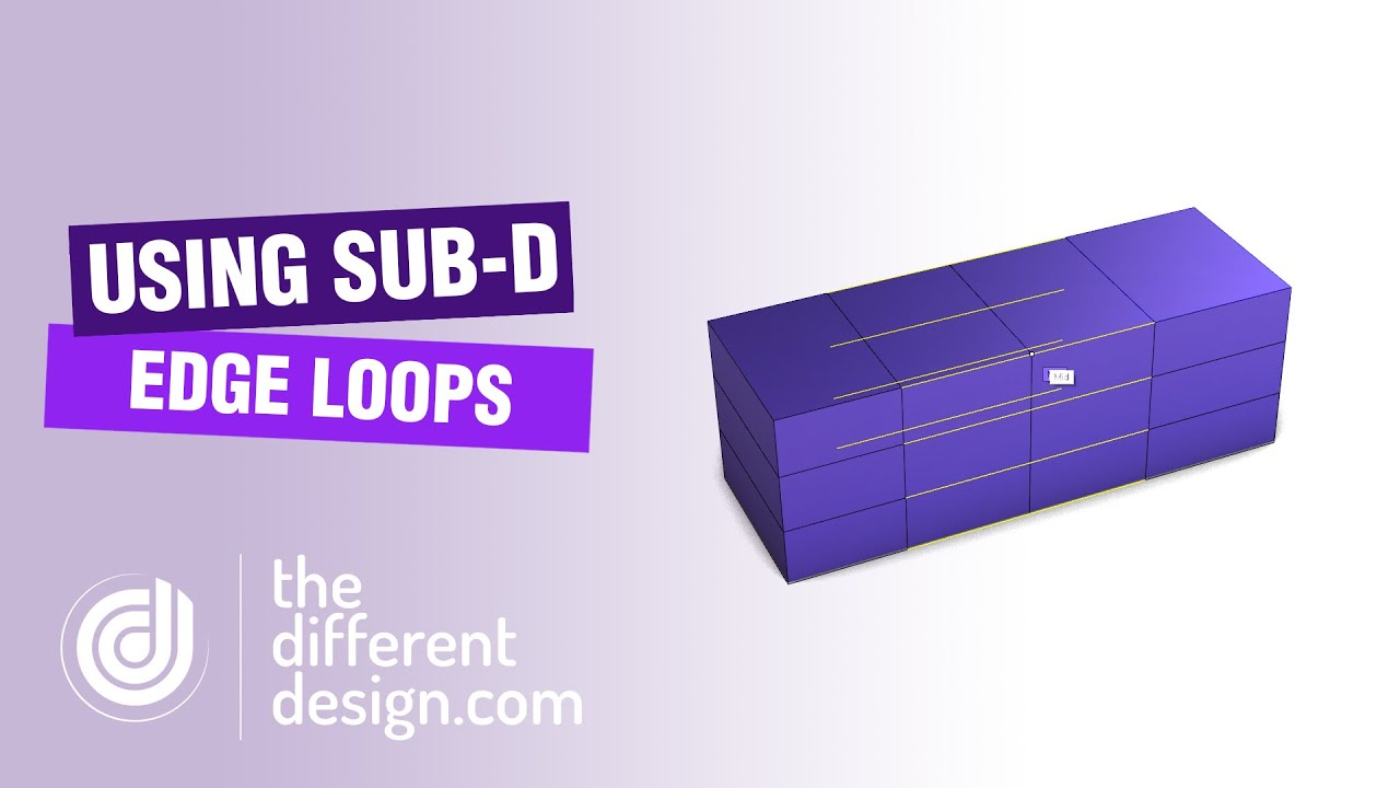 How to use the Edge Loop tool in Sub D for Rhino