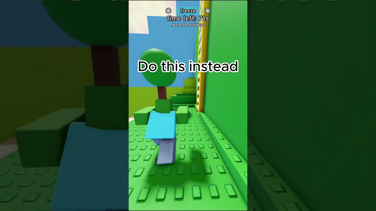 Better way to climb ladder on crossroads (Untitled tag game)