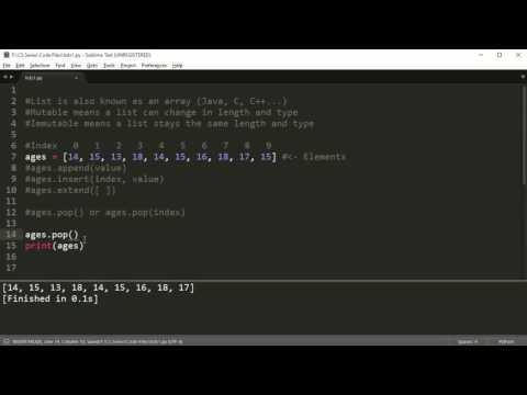 Python Programming Series (Lists 4): Methods
