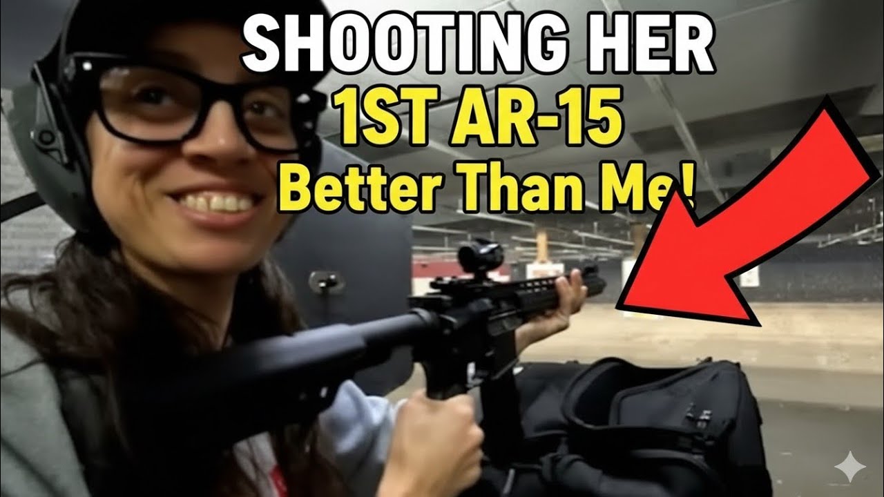Her Very 1st Ar-15 Shooting Experience SURPRISED Me!