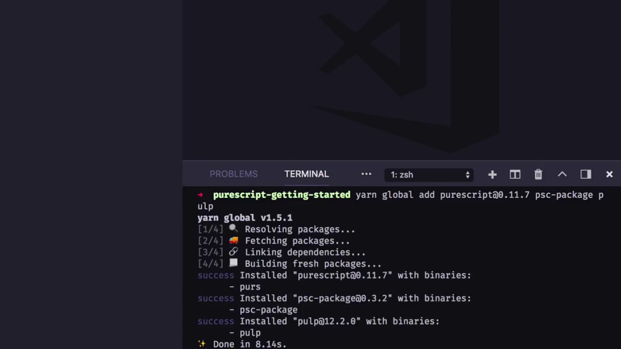 PureScript Getting Started - Installation (pt 1)