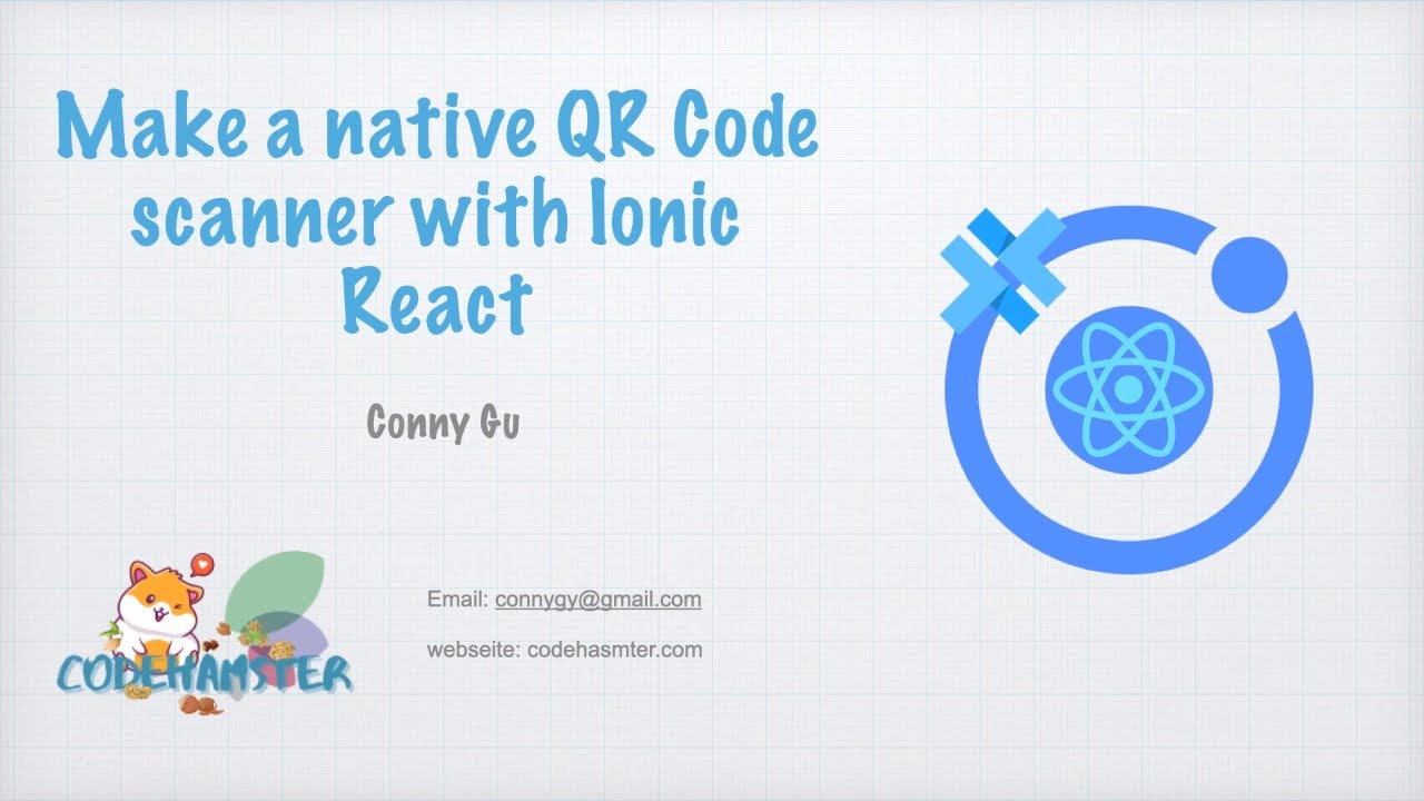 Ionic React Tutorial: How to build a native QR code scanner with ionic react (capacitor)