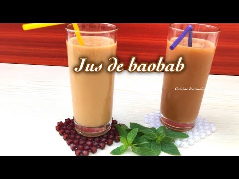 Recette du jus de baobab nature et au lait. – Cuisinekadi