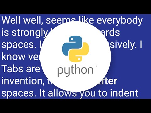 Why does Python pep-8 strongly recommend spaces over tabs for indentation?