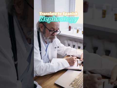 NEPHROLOGY Translate to SPANISH | Medical - Expand your work vocabulary