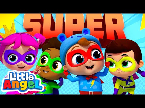 Super Heroes Teamup! | Little Angel | Moonbug Kids - Color Time