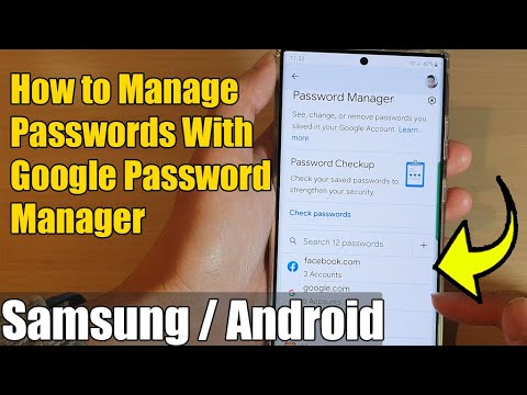 How to Manage Passwords With Google Password Manager on Samsung Android Phones