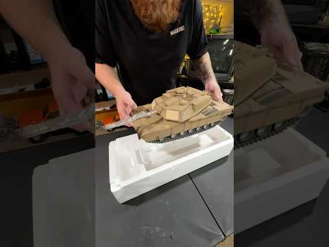 Assembling an RC M1A2 Abrams Tank
