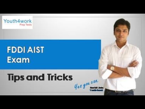 FDDI AIST Exam Preparations | How to crack FDDI AIST ? FDDI All India Selection Test |