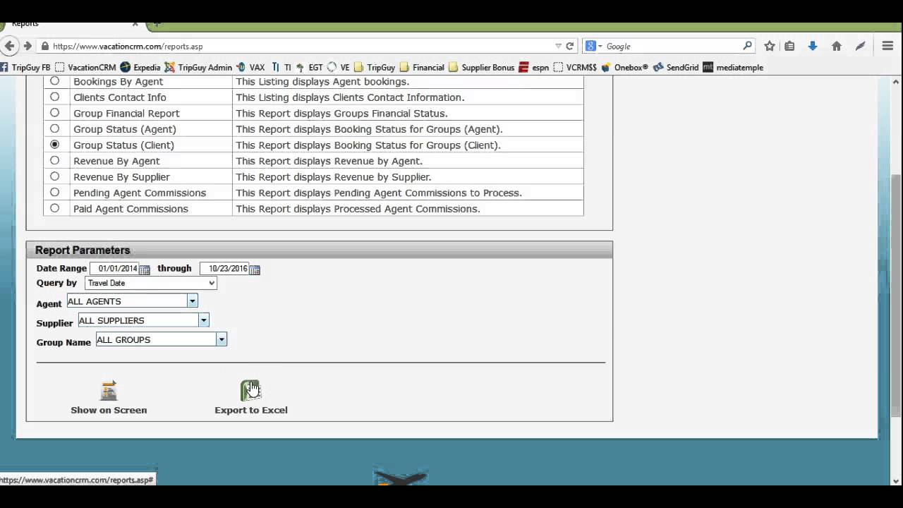 VacationCRM Sales Demo