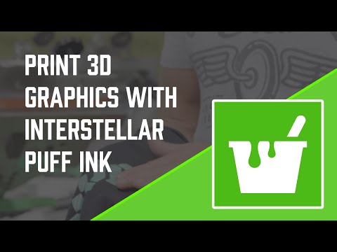 Print Rad 3D Graphics with Interstellar Puff From Green Galaxy