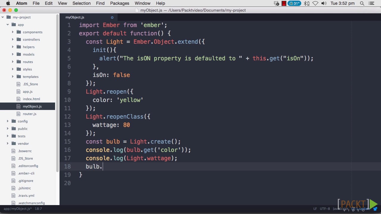 Ember.js Solutions : Working with Classes and Instances | packtpub.com