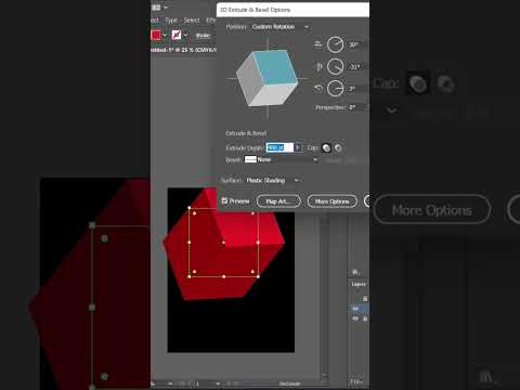 Adobe illustrator tutorial - How to make 3D cube text effect #shorts #graphicdesign