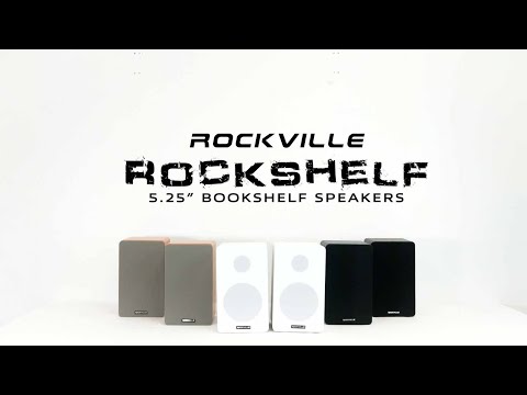 The New Rockville Rockshelf 5.25" Version 2 Bookshelf Speakers Available in Black, White, & Classic