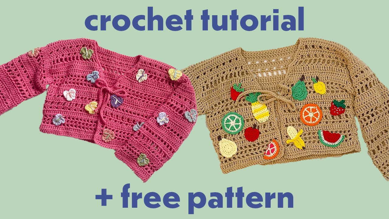 Crochet cardigan tutorial/free pattern | the market cardi