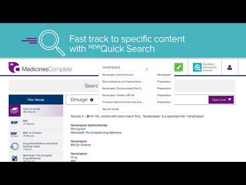 MedicinesComplete - Quick Search