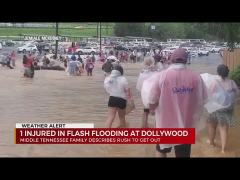 1 injured in flash flooding at Dollywood