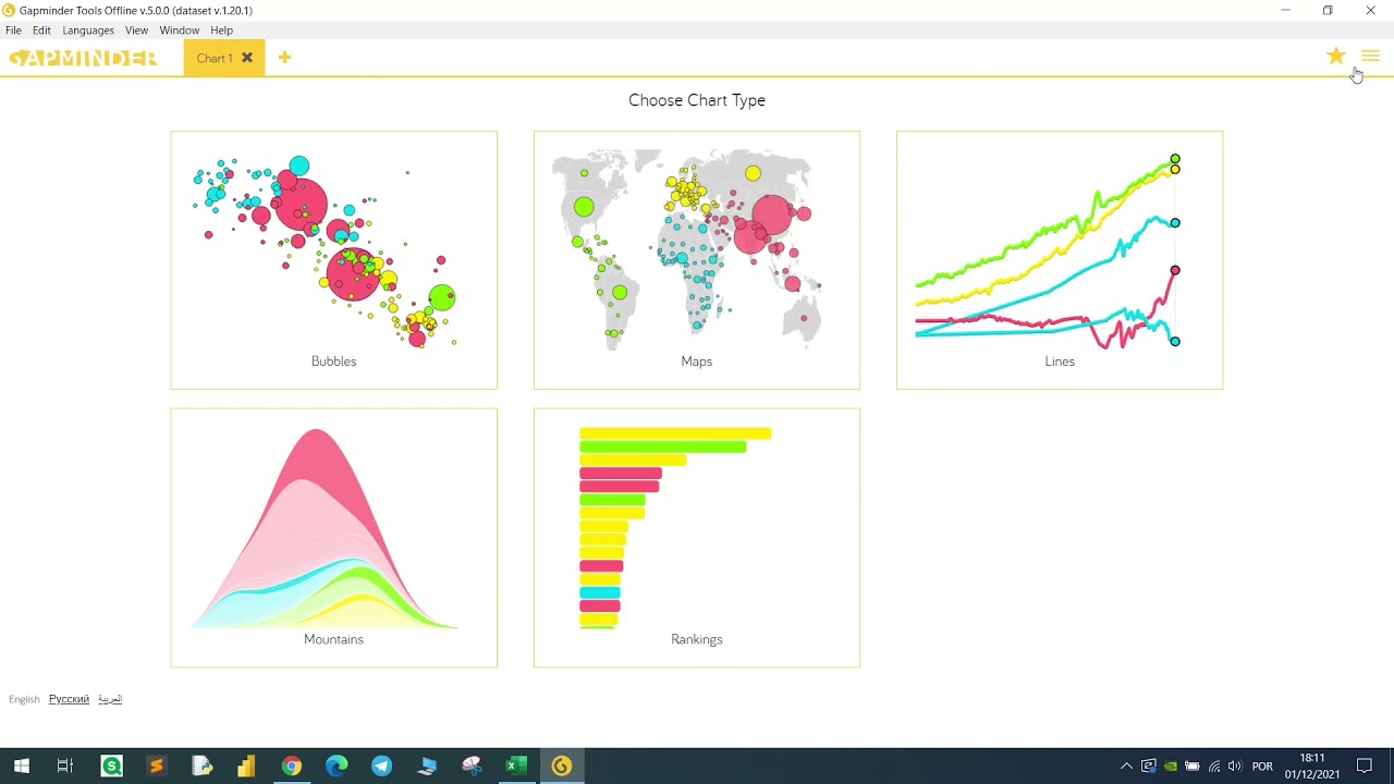 How to create animated charts showing the evolution over time - Gapminder | Data visualization