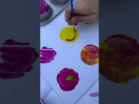 Process Art Painting for Kids #processart #summercraft