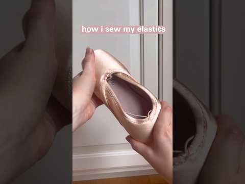 how i sew🩰 #pointeshoes #sewing #sewingtutorial #asmr #tutorial #ballet #dance #yt #shorts #foryou