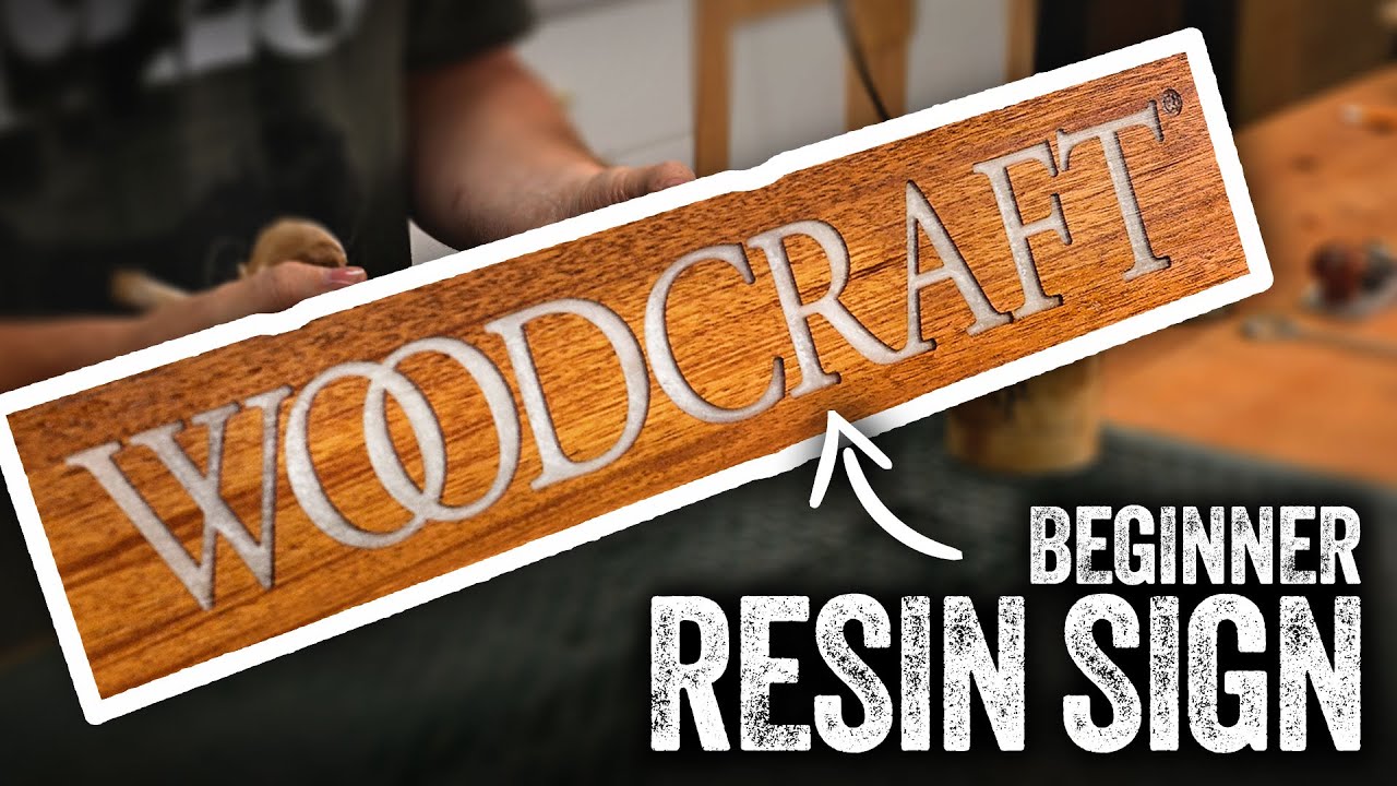 Wood and Resin Sign with LED Backlighting | CNC + Resin Tutorial for Beginners