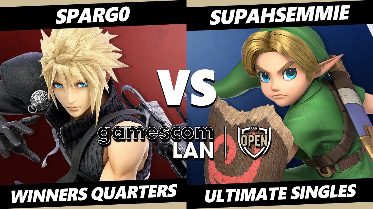 gamescom - Spargo (Cloud) Vs. Supahsemmie (Young Link) Smash Ultimate - SSBU