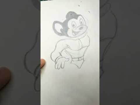 SKETCHING A REDESIGN OF MIGHTY MOUSE #shorts