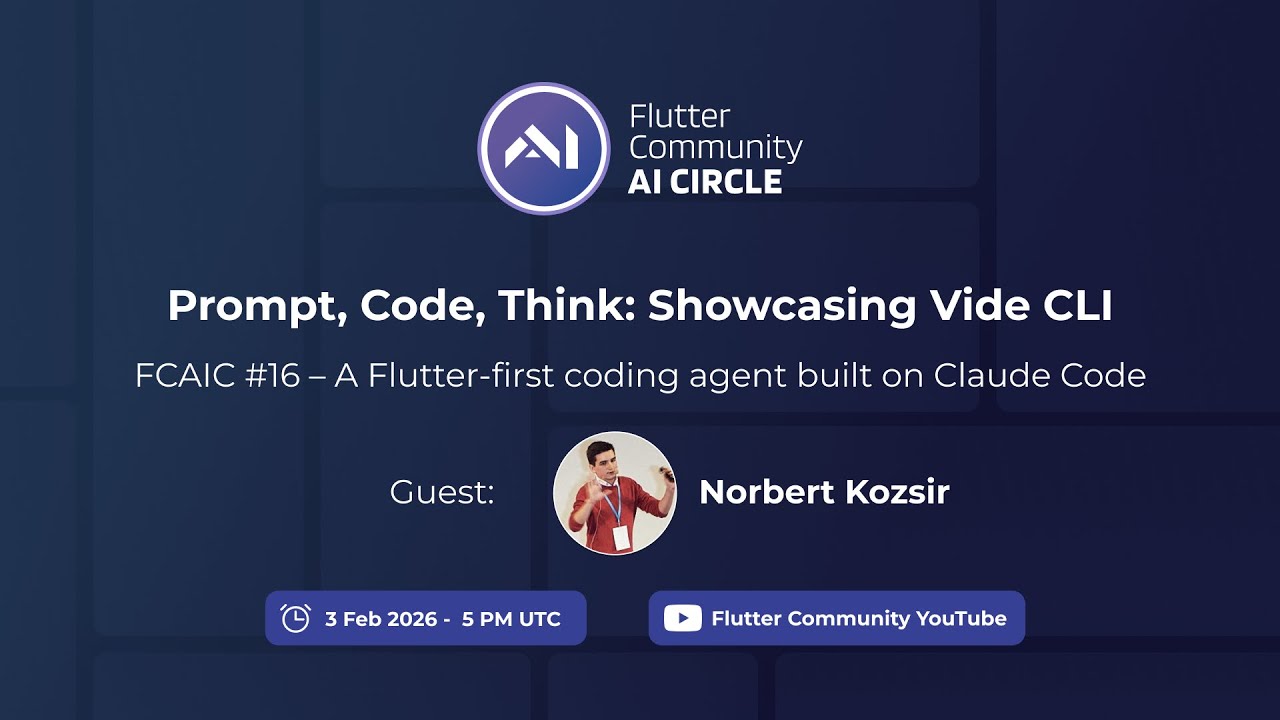 FCAIC #16 – A Flutter-first coding agent built on Claude Code