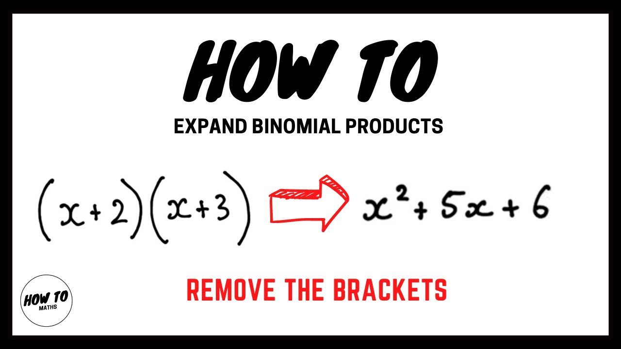 How To Expand Binomial Products | FOIL Method | Multiply binomials