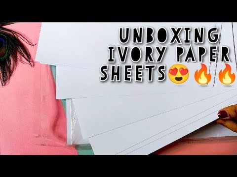 UNBOXING Drawing papers IVORY SHEETS A4 SIZE ||Drawing paper I use #shorts #drawingpapers