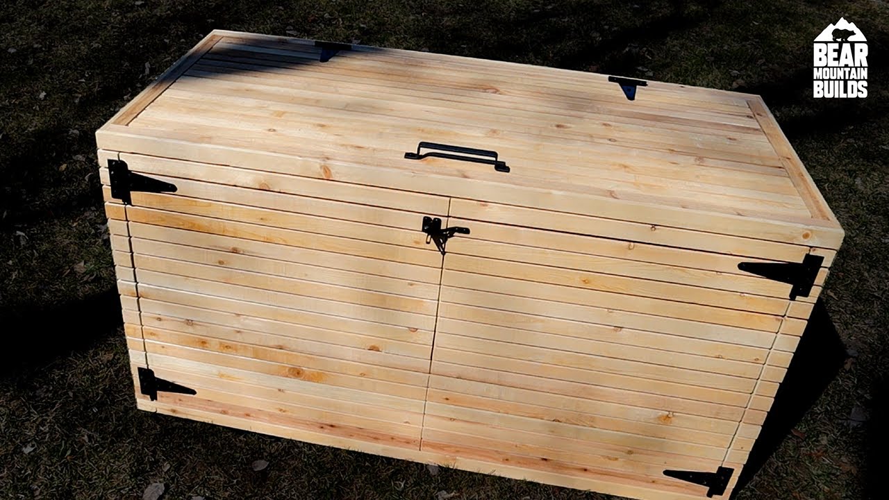 Ultimate Cedar Slat Garbage Can Enclosure
