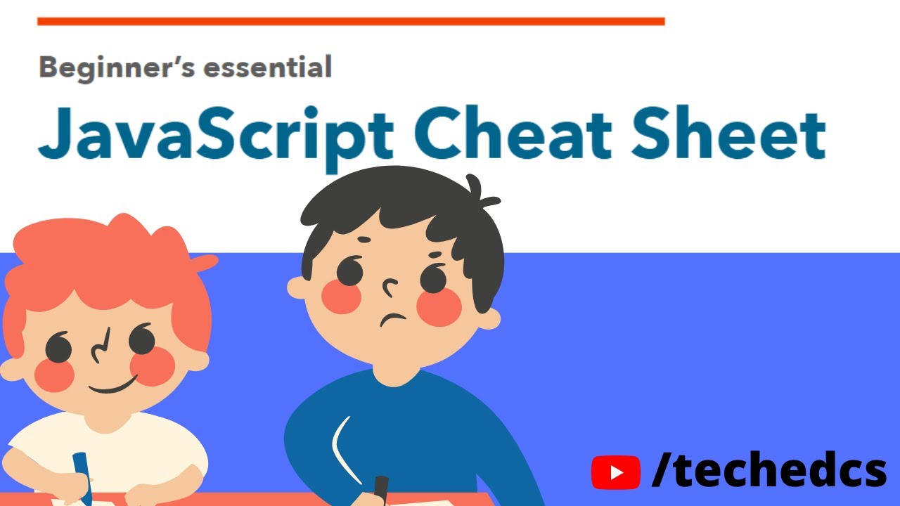 JAVASCRIPT CHEAT SHEET FOR BEGINNERS
