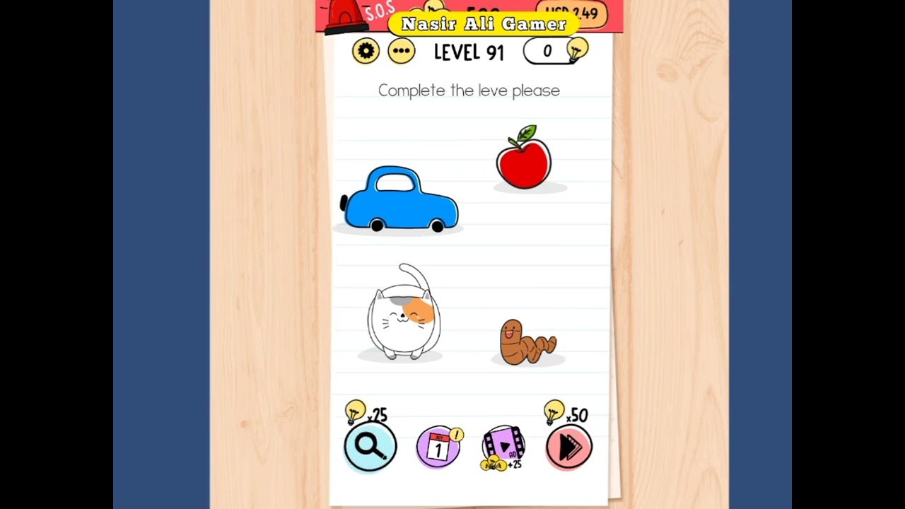 Brain Test Level 91 Complete the Level please  Walkthrough