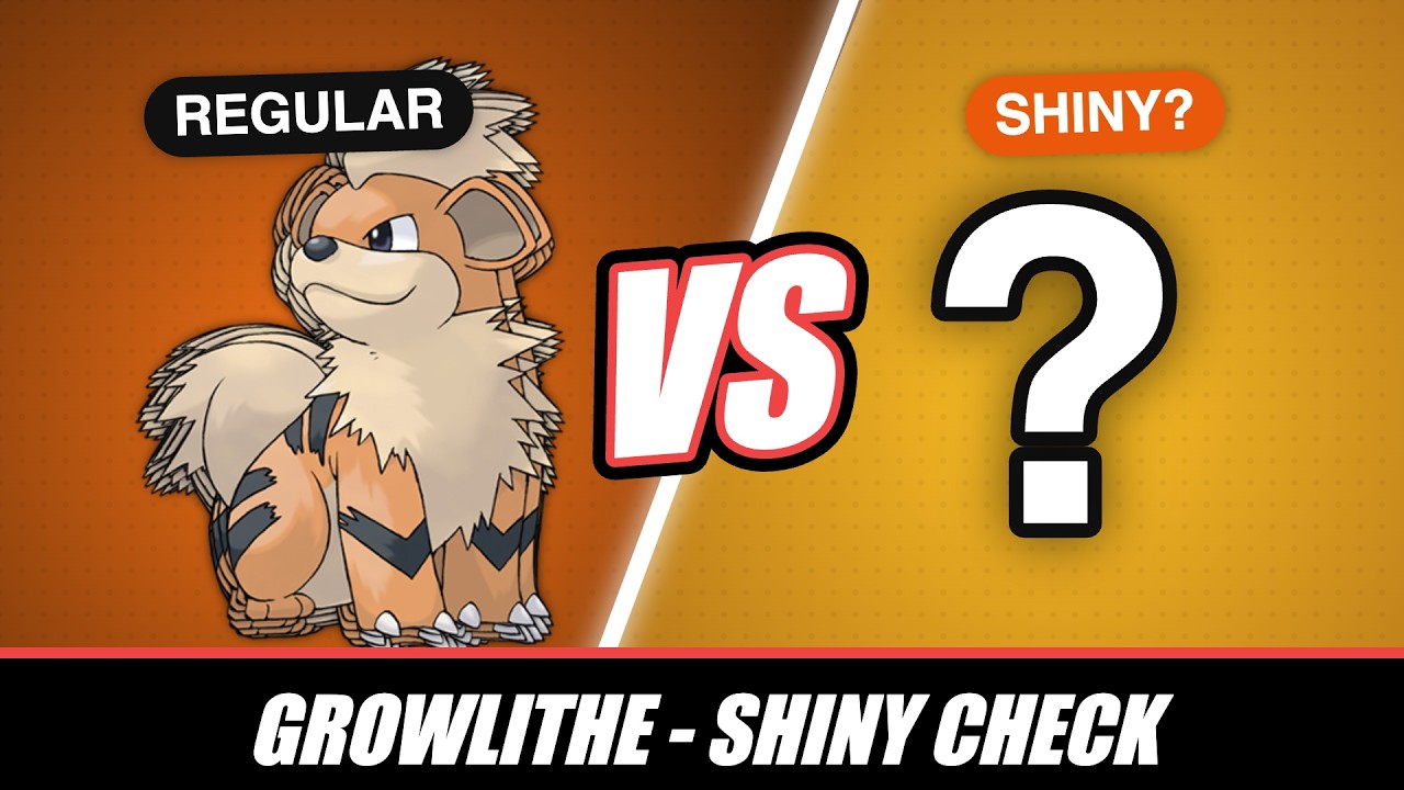 Growlithe: Regular vs Shiny Form Comparison
