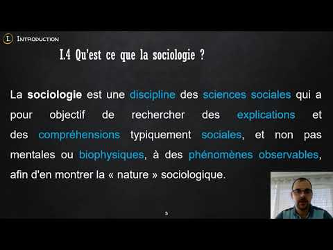 Qu’est ce que la sociologie ?