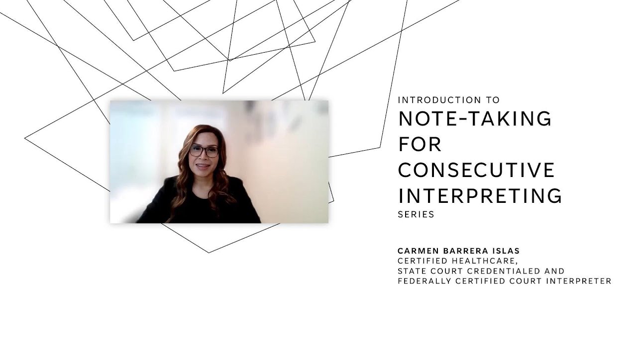 Introduction: Note-Taking for Consecutive Interpreting Series