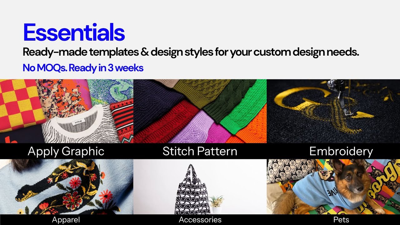 Create Custom Apparel with Knitup Essentials