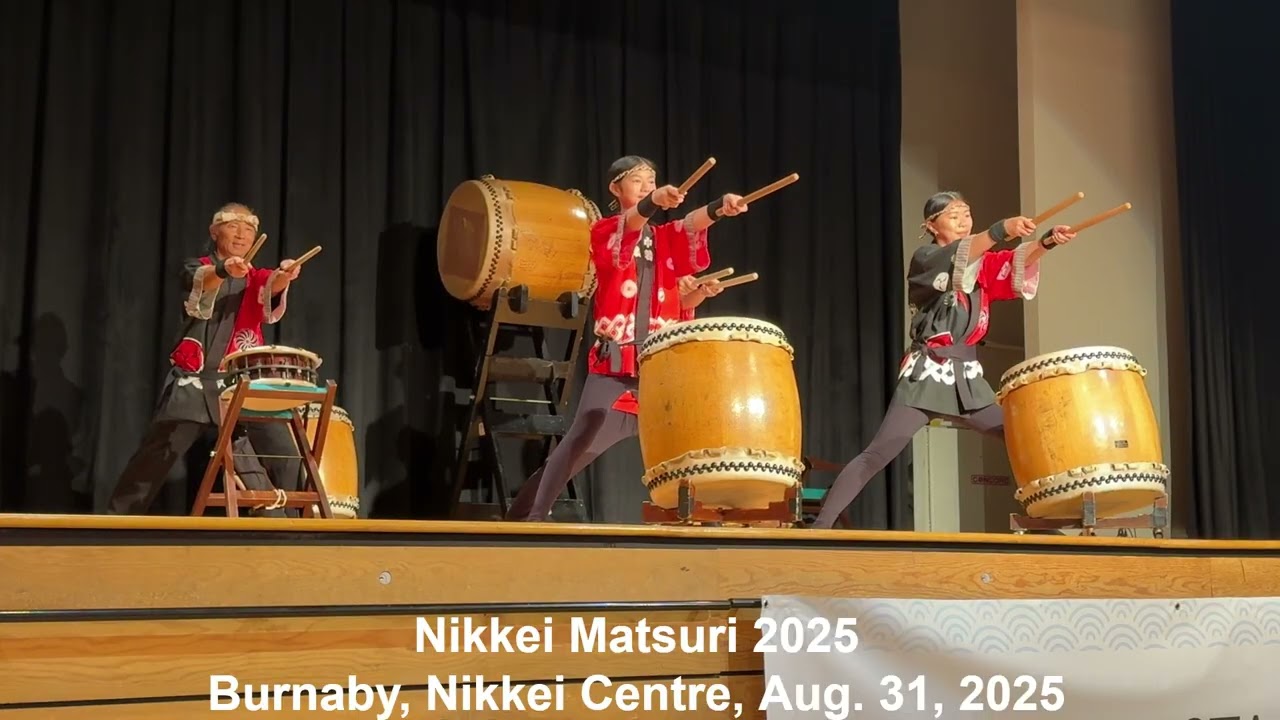 Nikkei Matsuri 2025,  Burnaby Nikkei Centre, GO Taiko,  Aug. 31, 2025