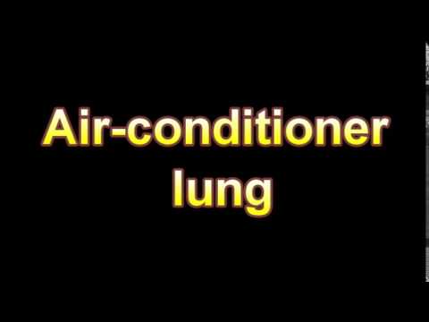 What Is The Definition Of Air conditioner lung (Medical Dictionary Online)
