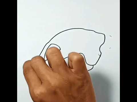 How to draw Cat Skull #shorts