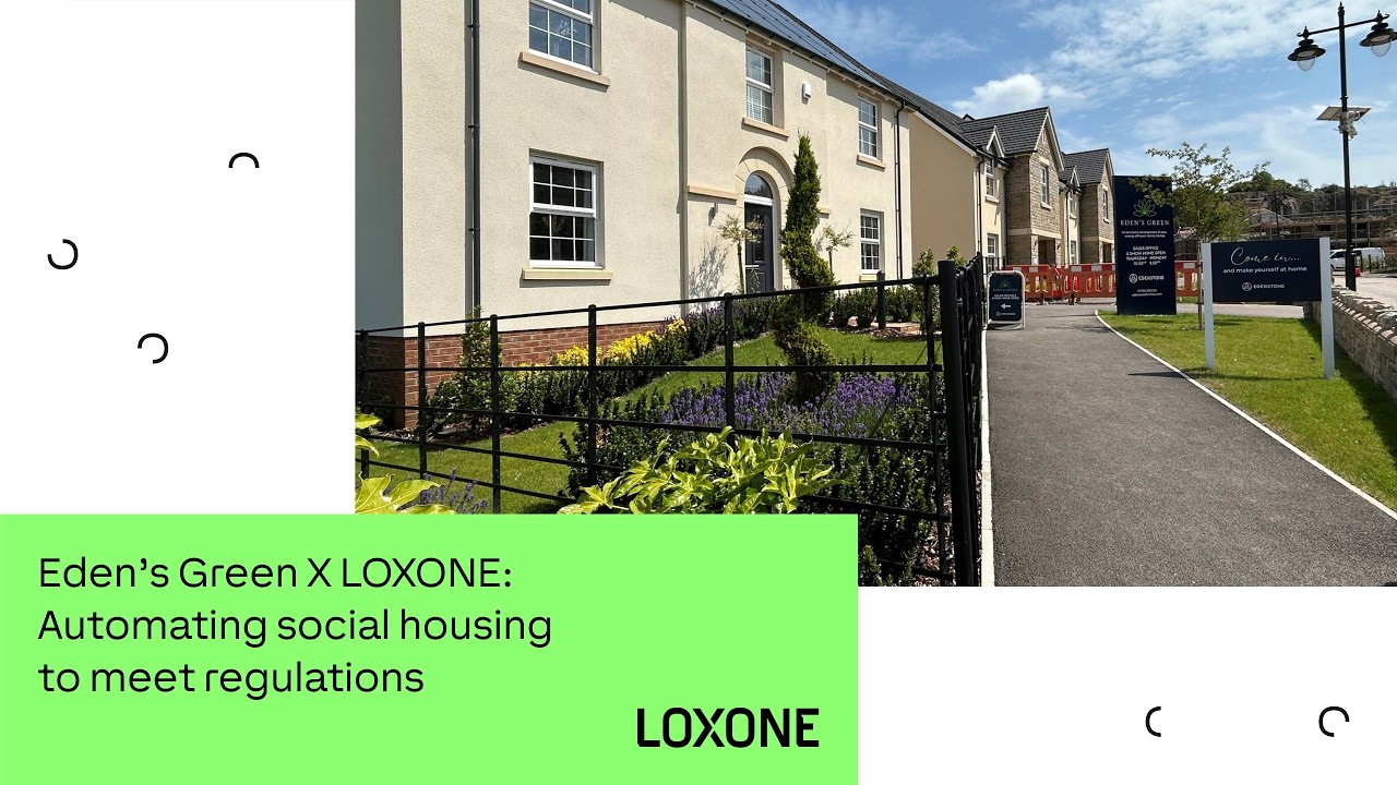 Providing automation for a new build housing development to meet regulations | Edens Green X LOXONE