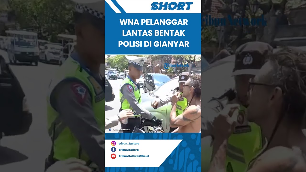 Viral Video WNA Pelanggar Lalu Lintas Bentak Polisi saat Kena Razia, WNA: You Want Money ...