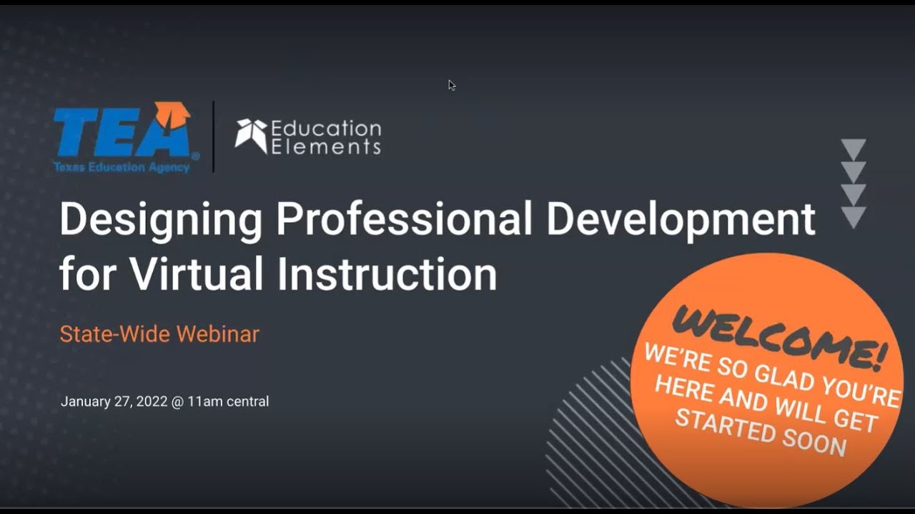 SB 15:Best Practices in Teacher Professional Development webinar