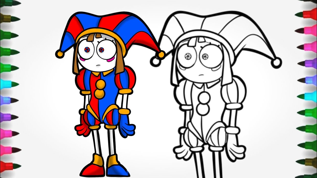The Amazing Digital Circus New Coloring Pages - Sketch +
