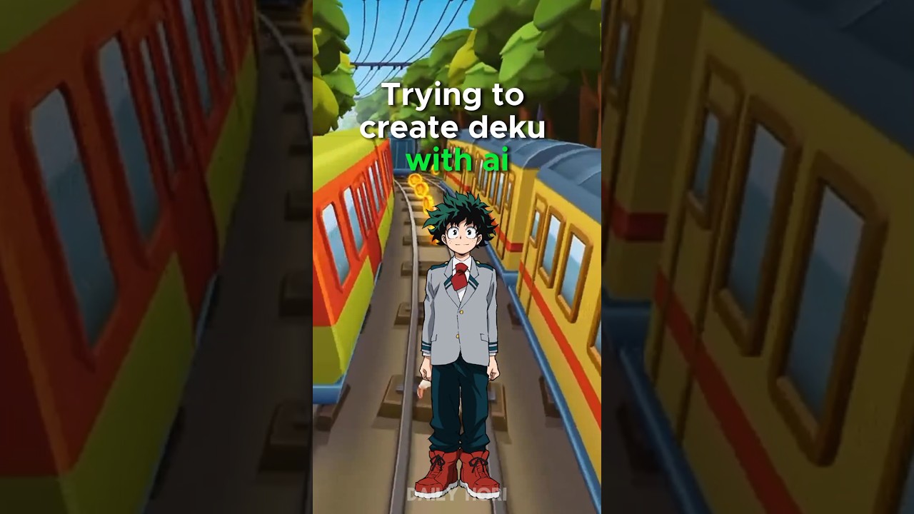 Creating Deku using Ai #mha #deku #ai #myheroacademia #shorts #chatgpt
