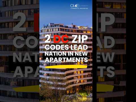 2 DC Zip Codes Are #1 & #2 in National New Apartment Builds #cre #shorts #realestate #dmv #dmvarea